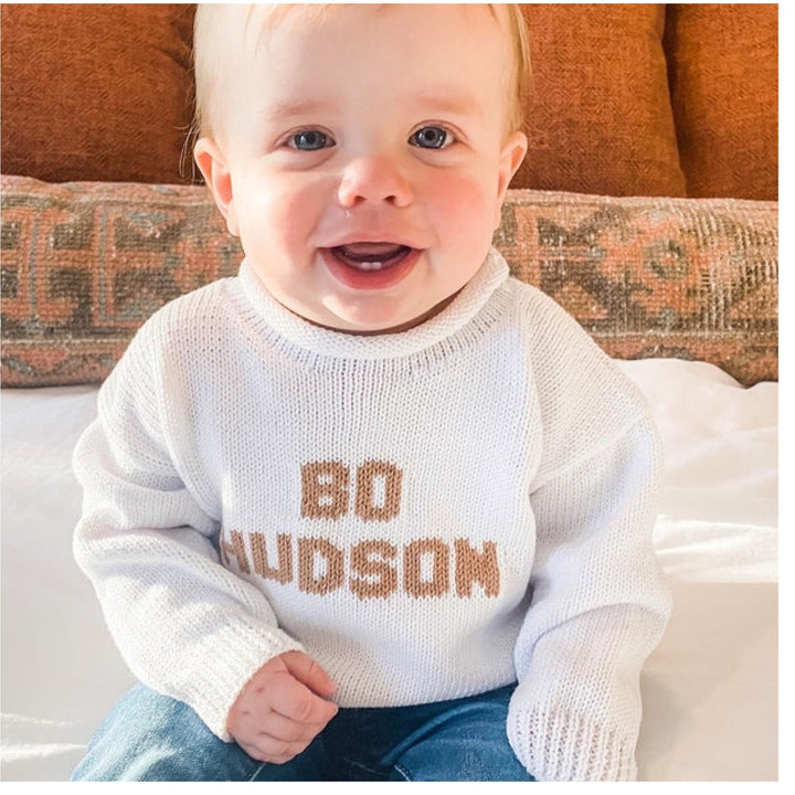 Buy Baby Name Sweater Online | Custom Knits for Babies | Baby Gifts ...