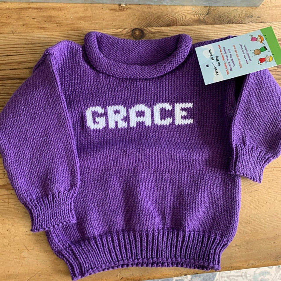 Buy Baby Name Sweater Online | Custom Knits for Babies | Baby Gifts ...