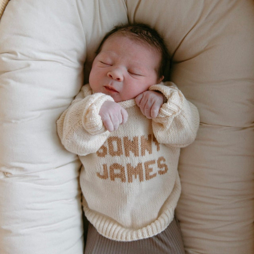 Buy Baby Name Sweater Online | Custom Knits for Babies | Baby Gifts ...